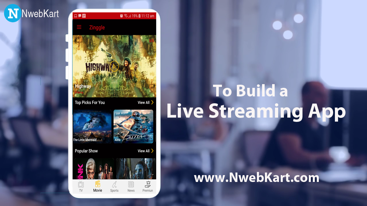 Video Streaming App Development - OTT App Development - Nwebkart ...